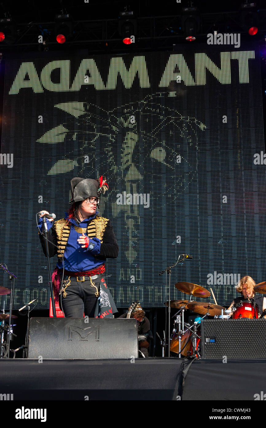 Adam Ant performs on stage at the Rewind Festival Henley on Thames 2012 ...