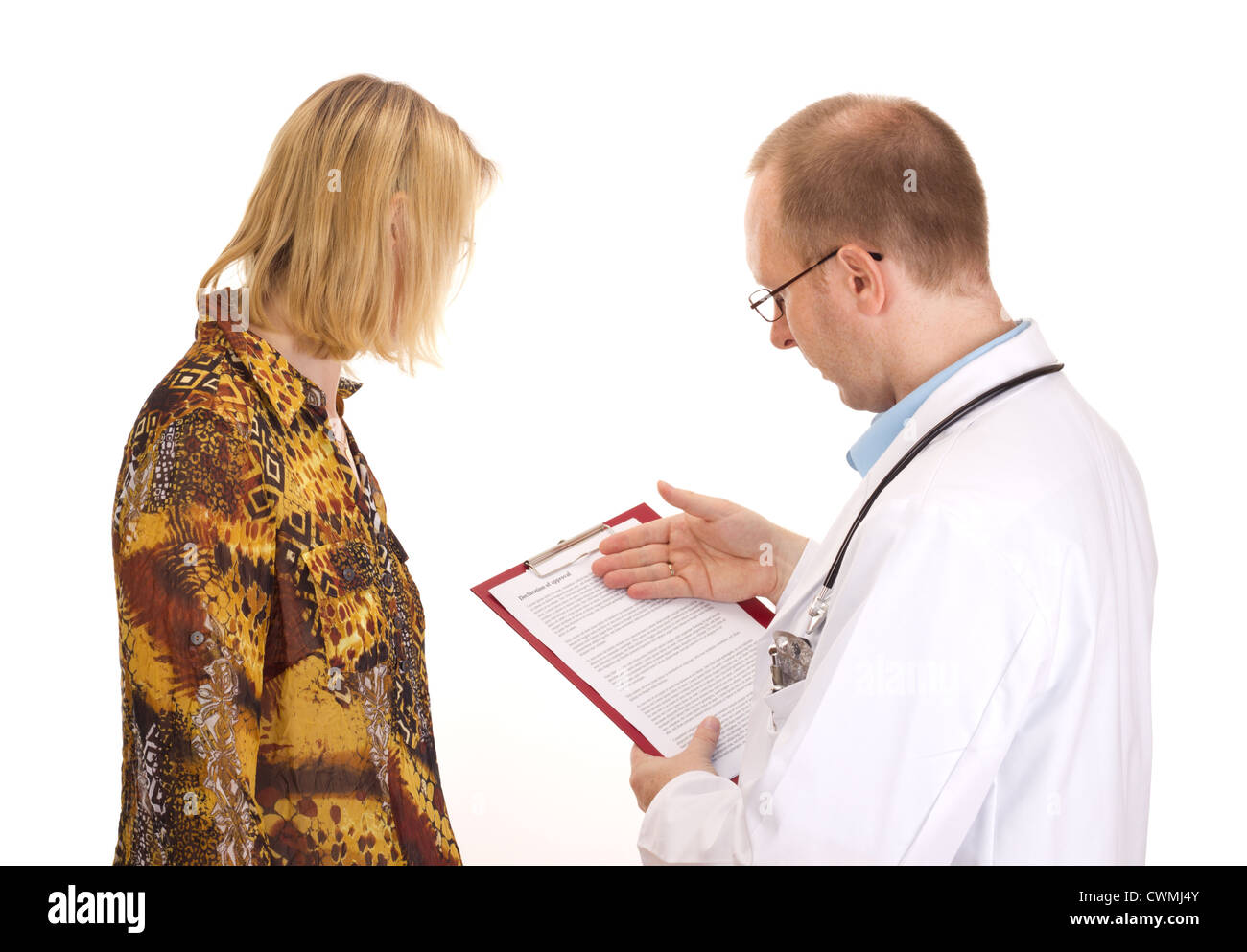 Male doctor female patient consultation Cut Out Stock Images & Pictures ...