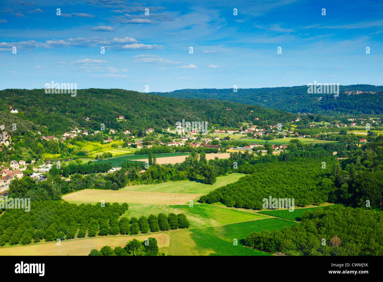 france green field panorama Stock Photo - Alamy