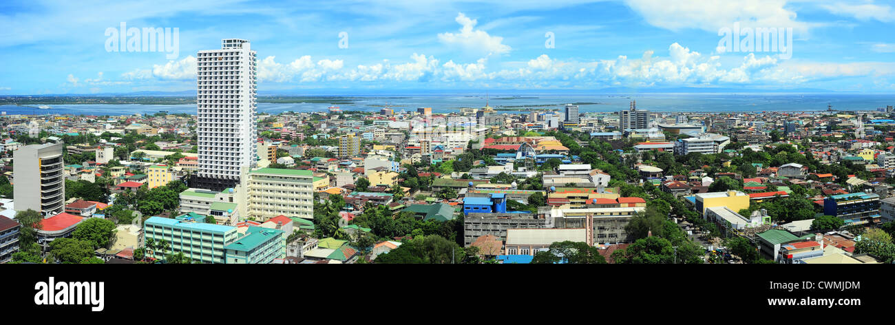 Panorama of Cebu city. Cebu is the Philippines second most significant ...