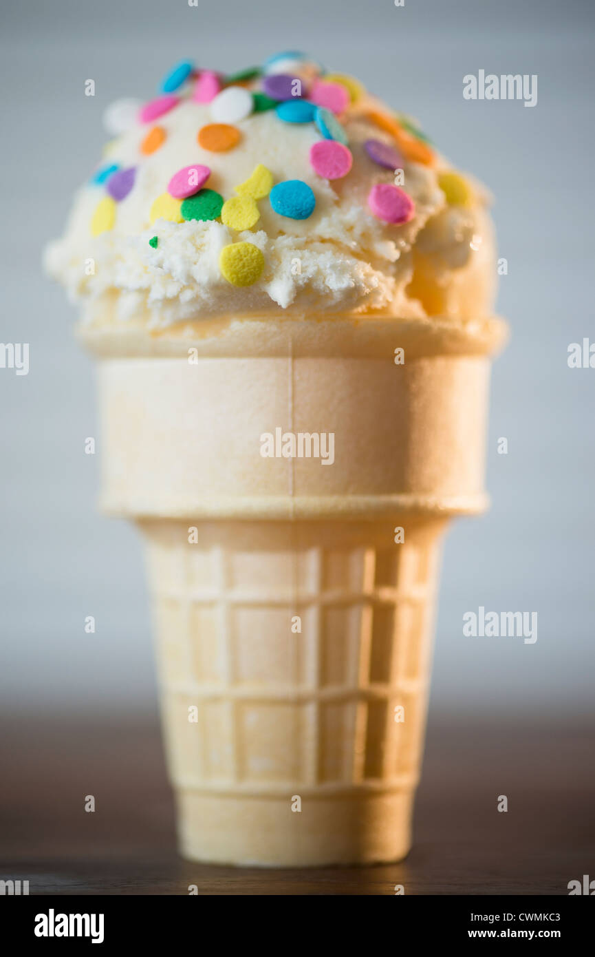 Studio Shot of ice cream cone Stock Photo - Alamy
