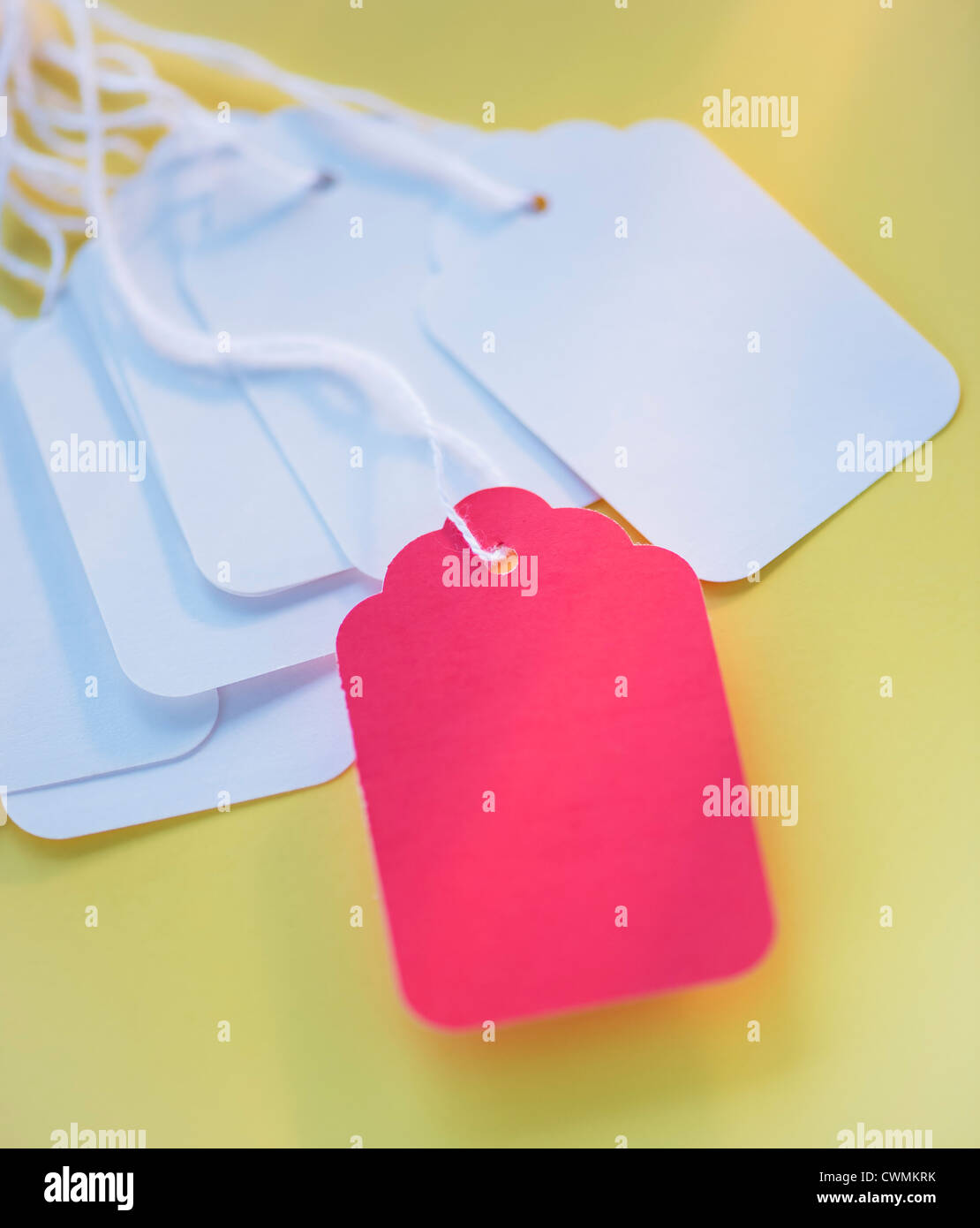 Studio shot of price tags Stock Photo - Alamy