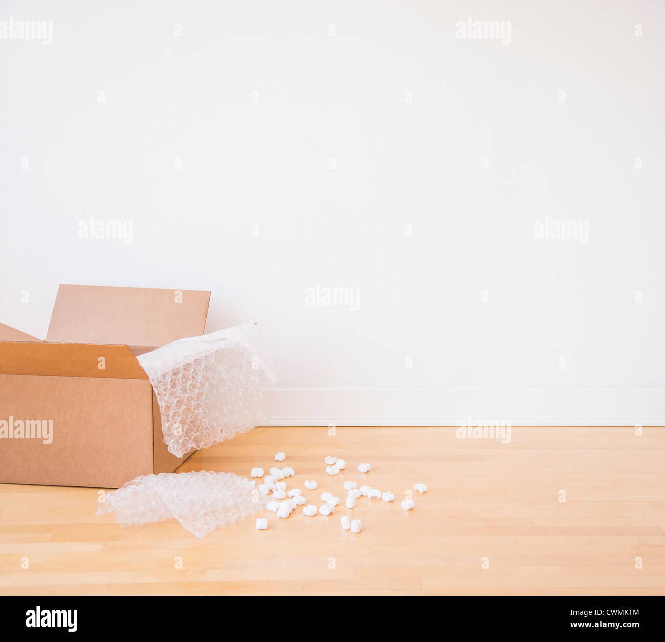 Studio shot of cardboard box Stock Photo - Alamy