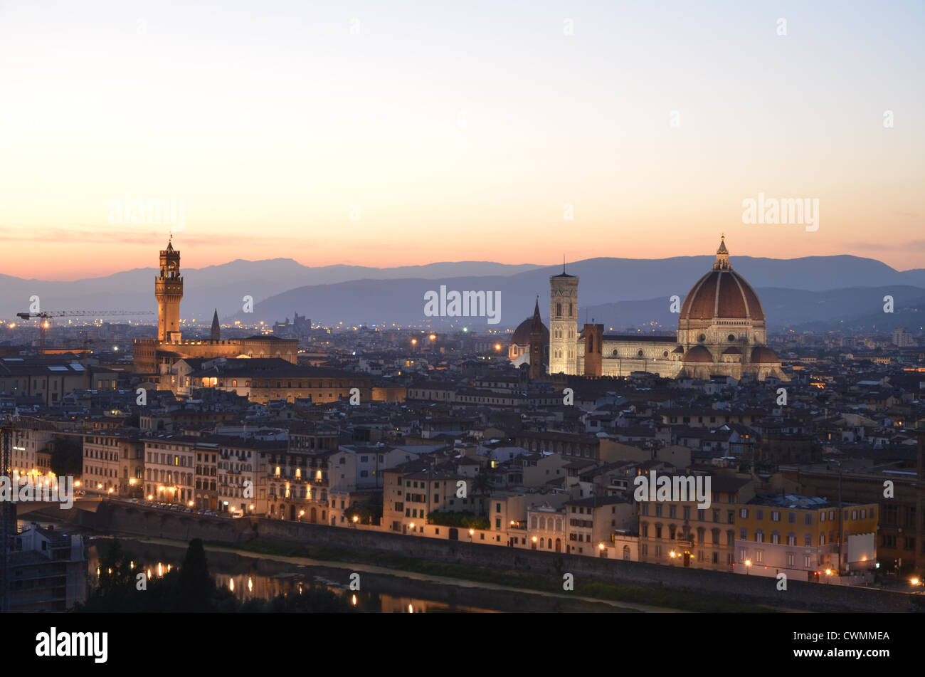 Florence at night Stock Photo - Alamy