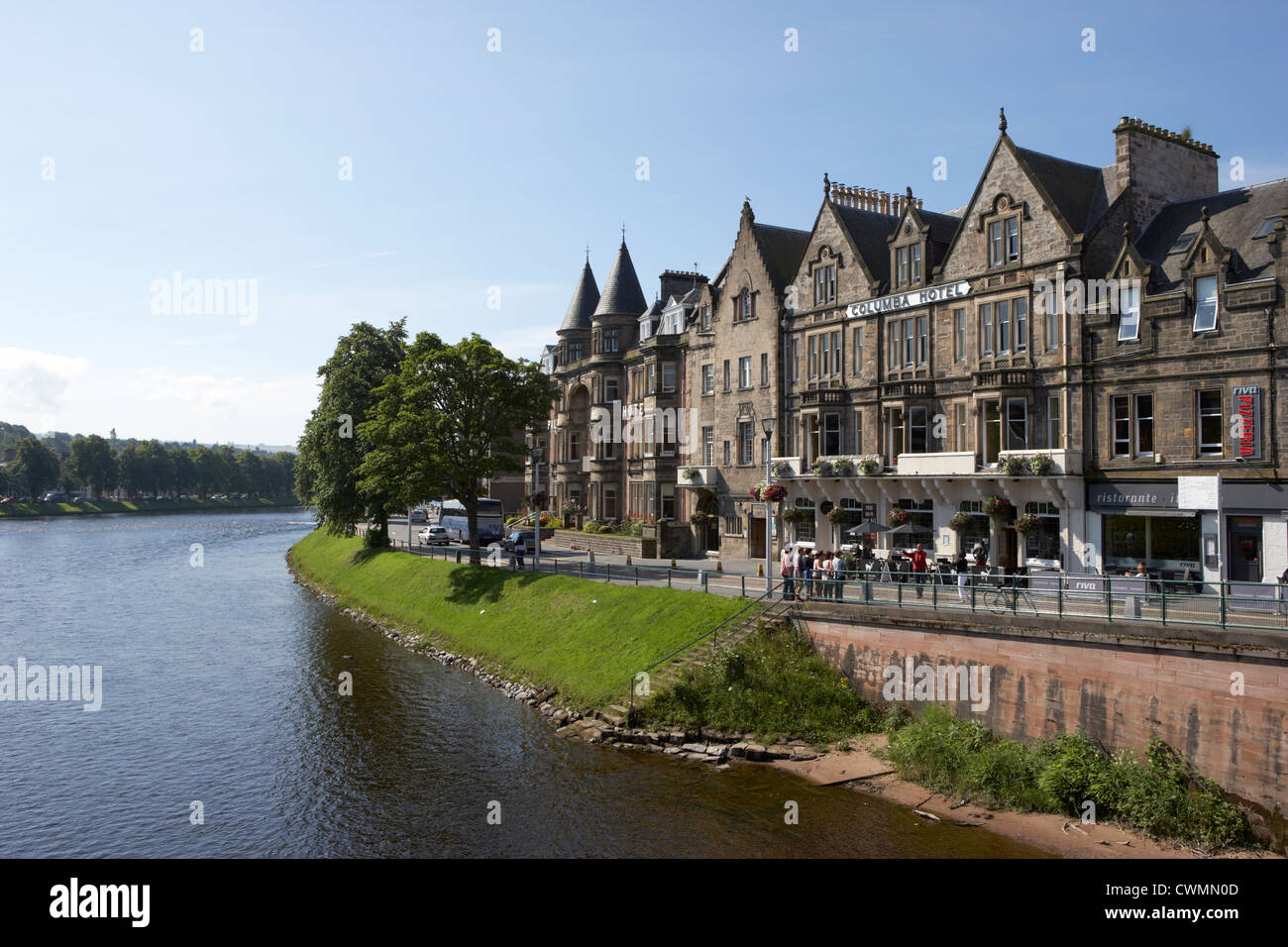 ness walk by river ness flowing through inverness city highland ...