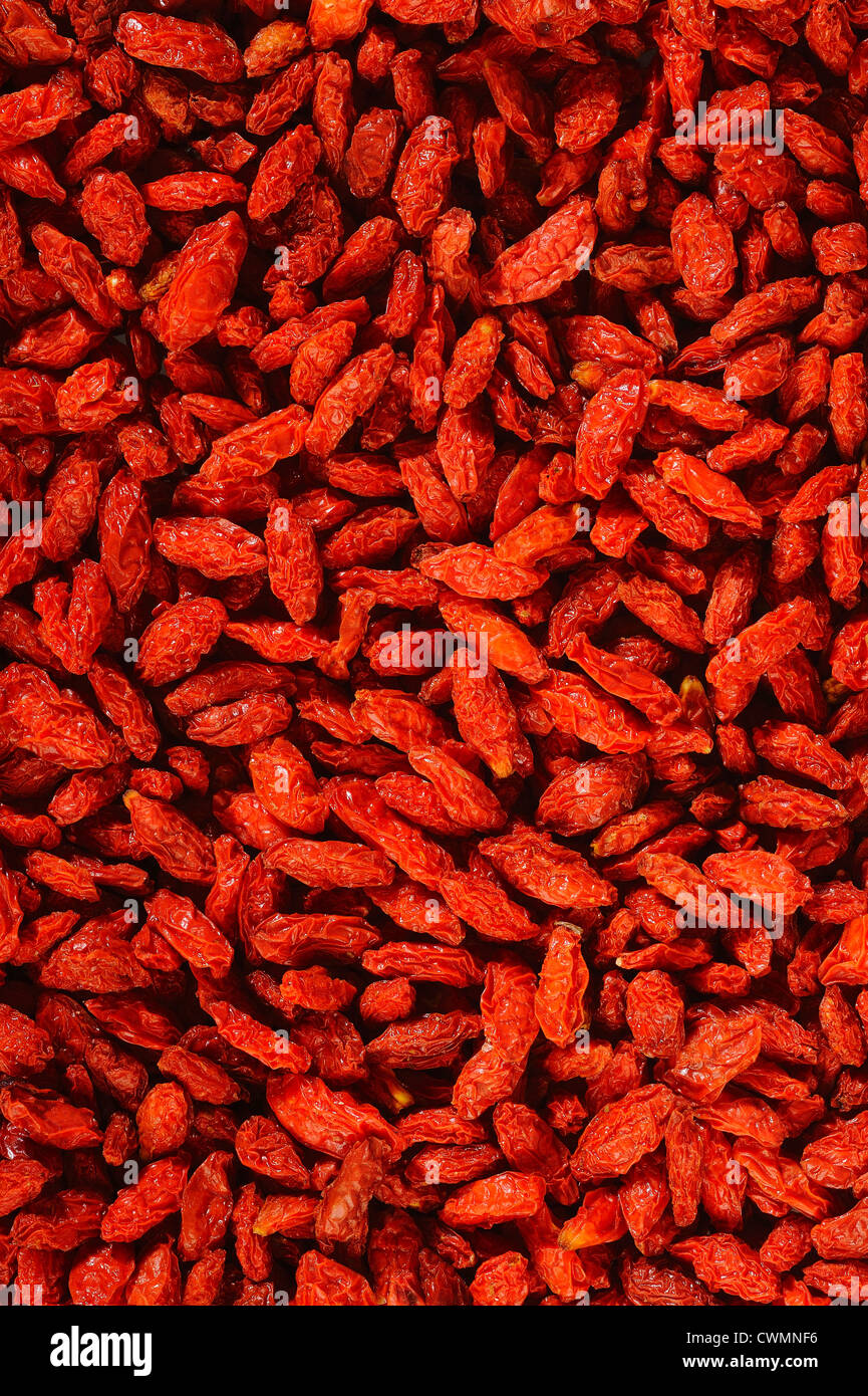 dried goji berries background Stock Photo - Alamy