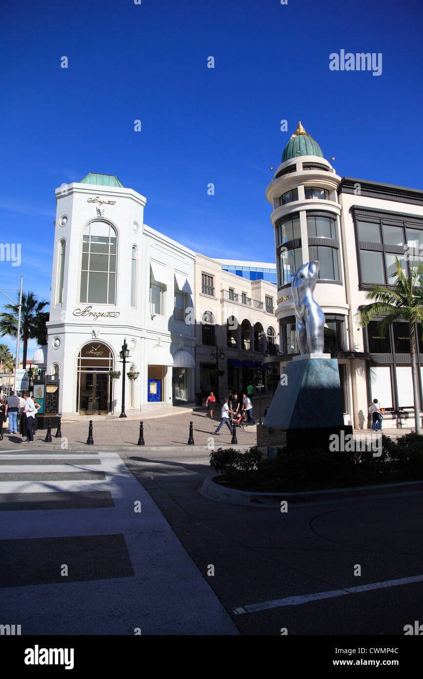 Rodeo Drive, Beverly Hills, Los Angeles, California, USA Stock Photo ...