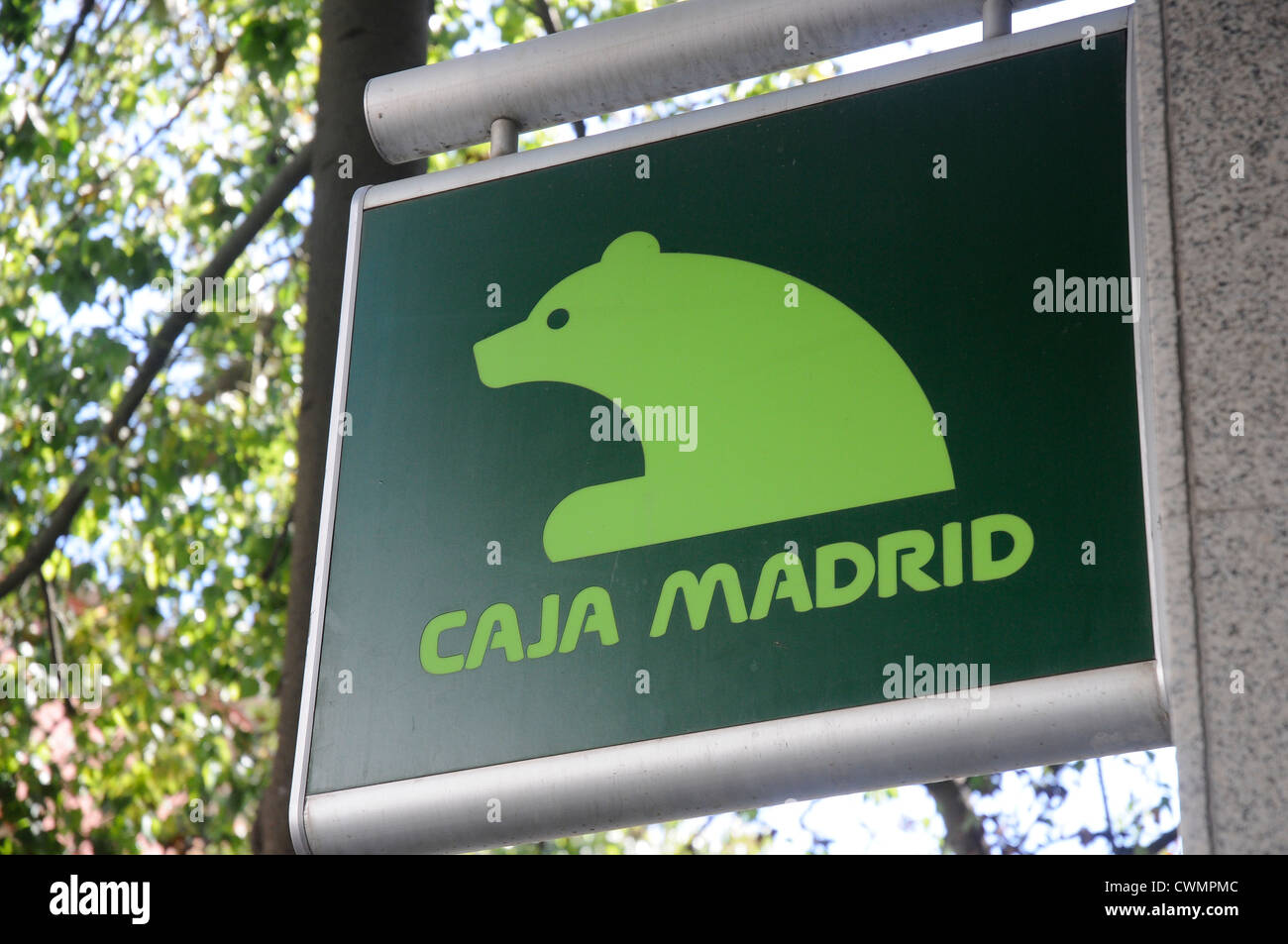 Caja Madrid Spanish bank now called BANKIA Stock Photo - Alamy