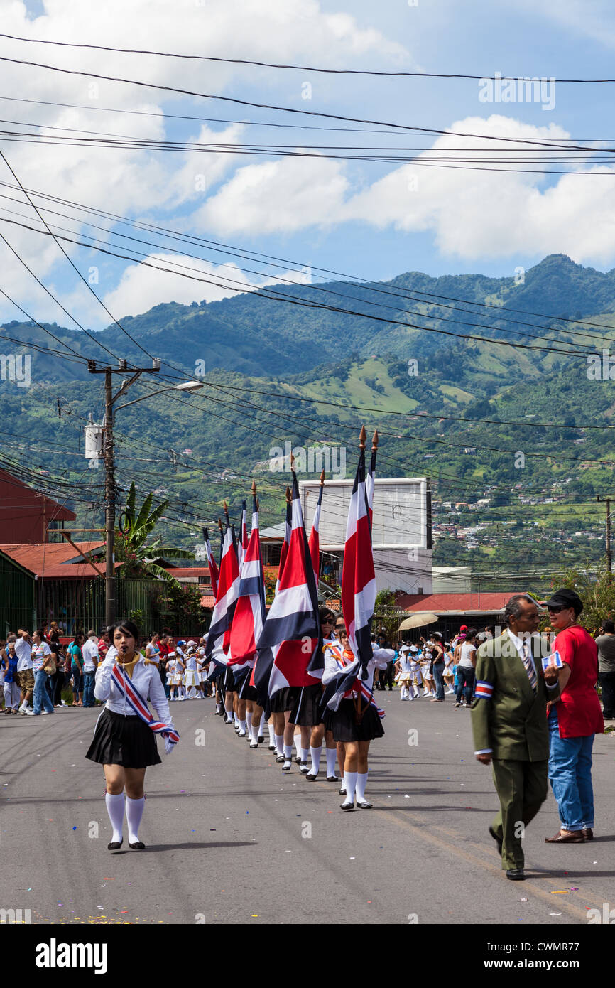 Costa Rica Independence Day Parade High Resolution Stock Photography ...
