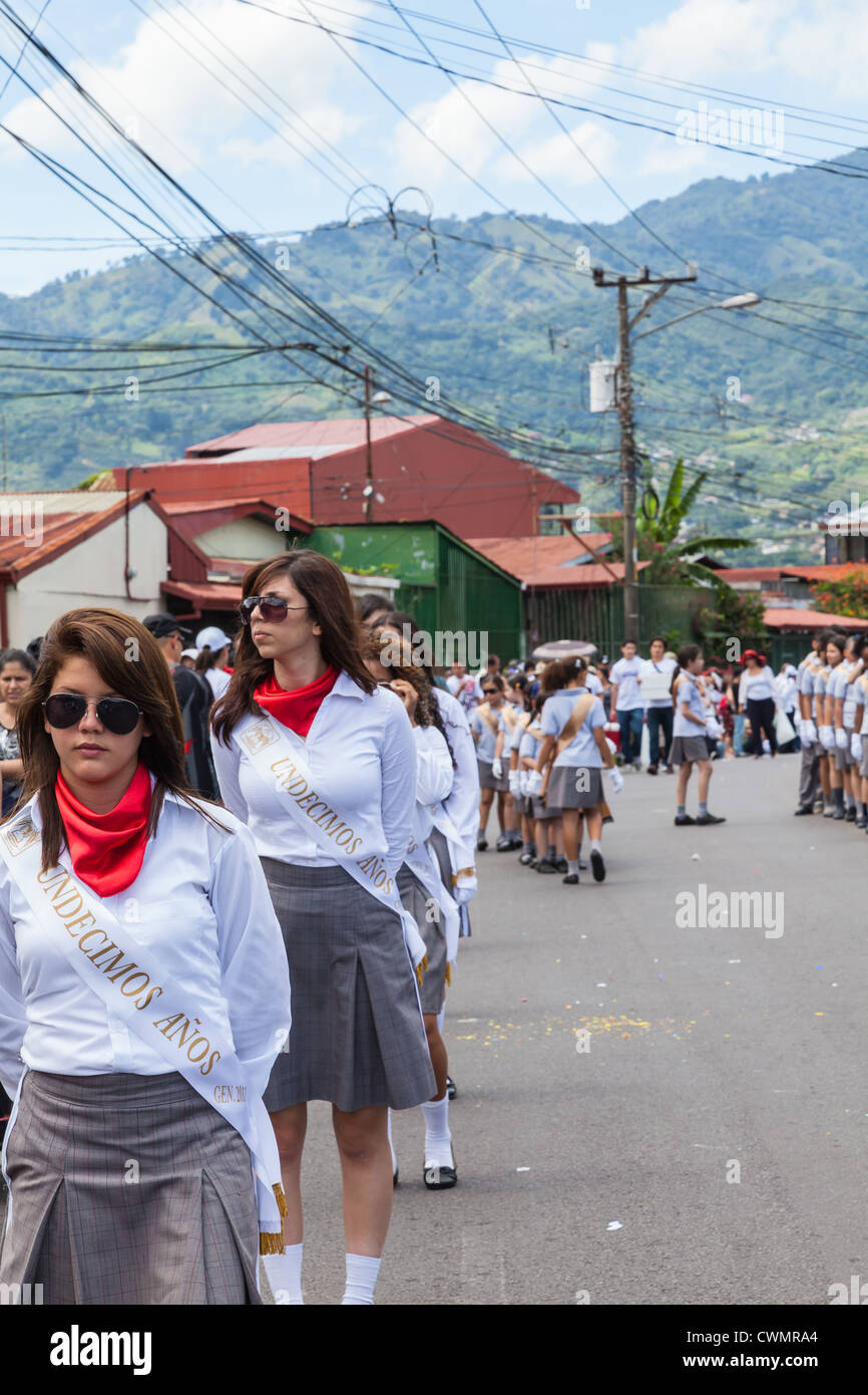Costa rica independence parade hi-res stock photography and images - Alamy