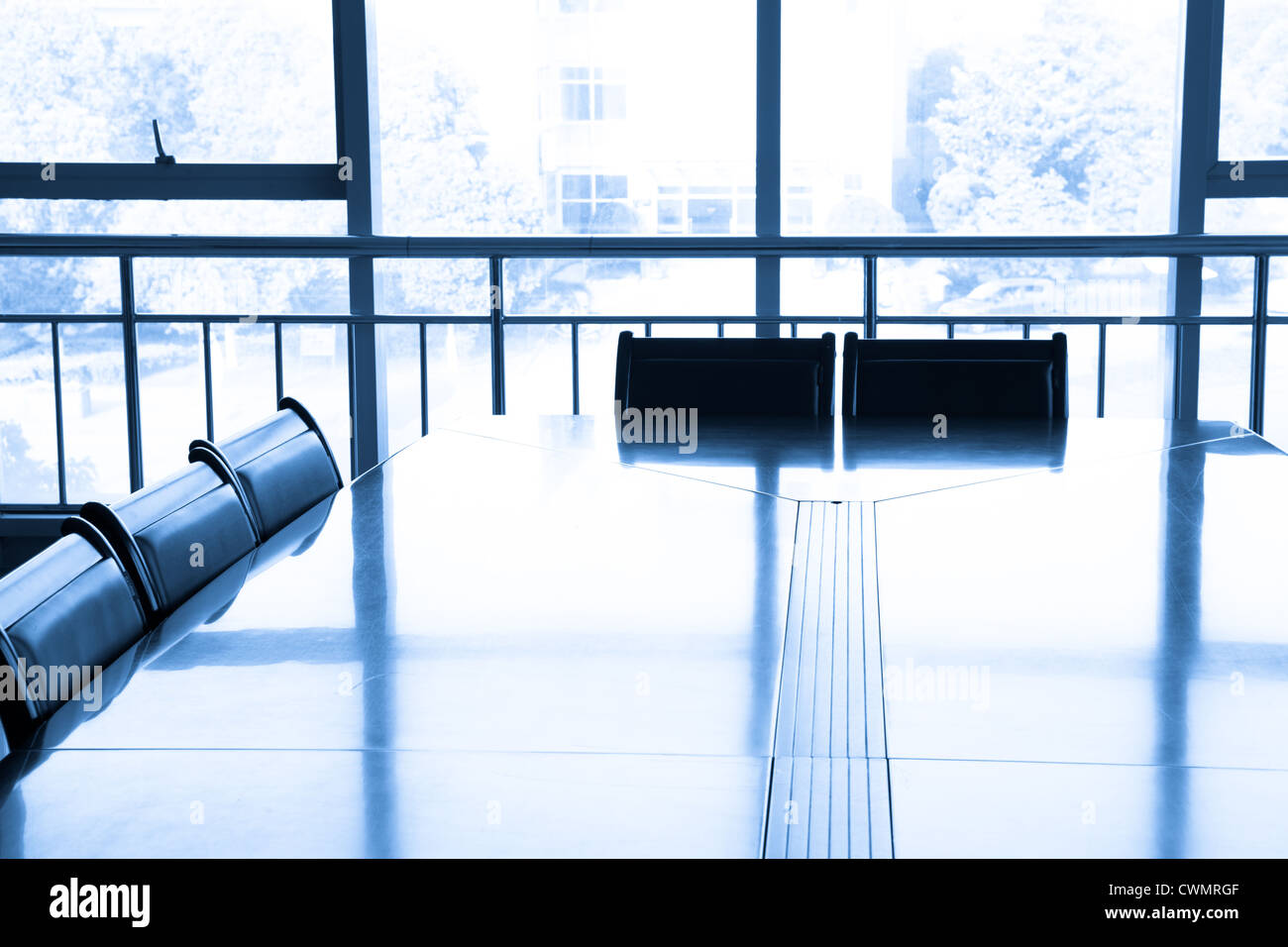 Meeting room ,reflection table Stock Photo - Alamy