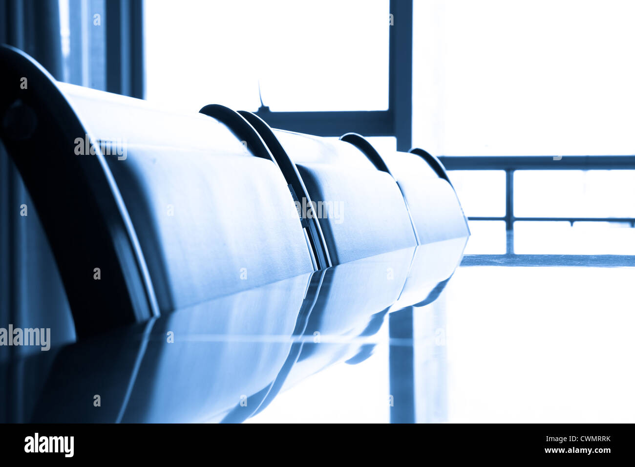 Meeting room ,reflection table Stock Photo - Alamy