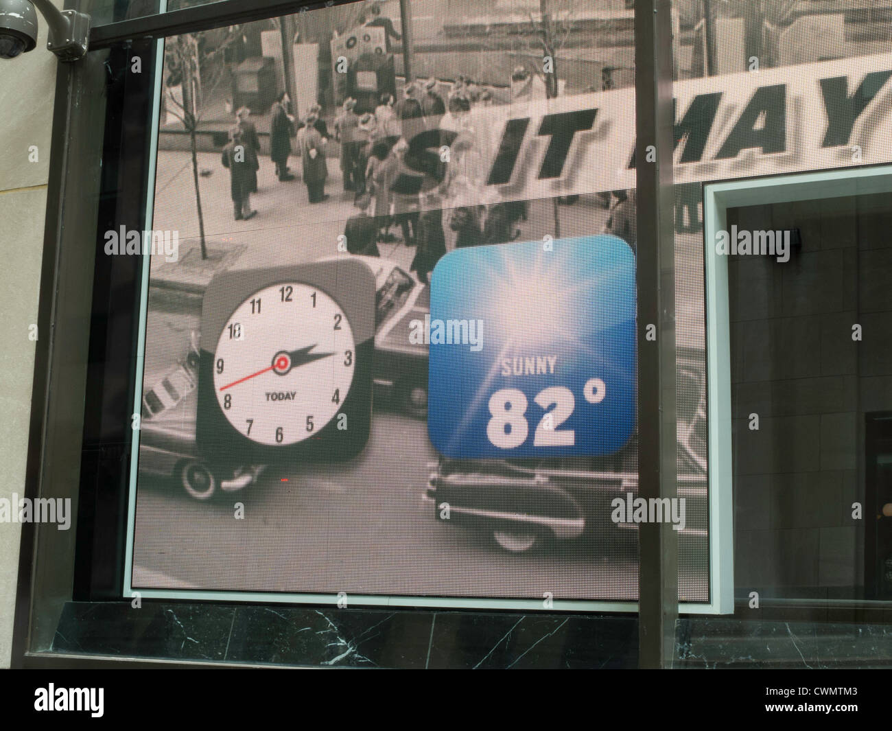 NBC Today Show Studio featuring new graphics Stock Photo - Alamy