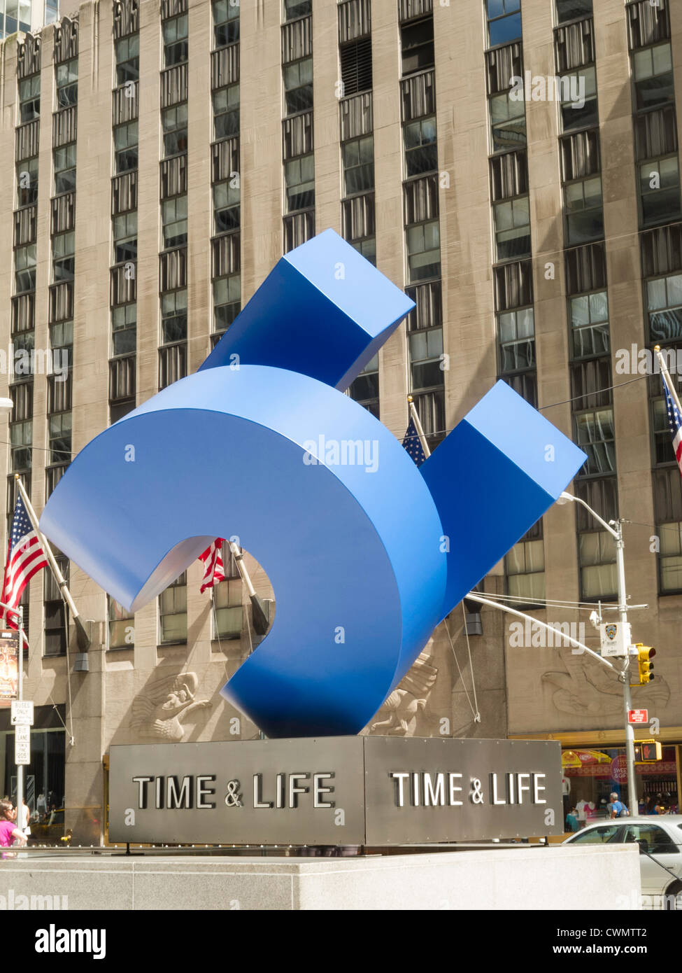 Curved Cube, by American sculptor William Crovello, outside the Time ...