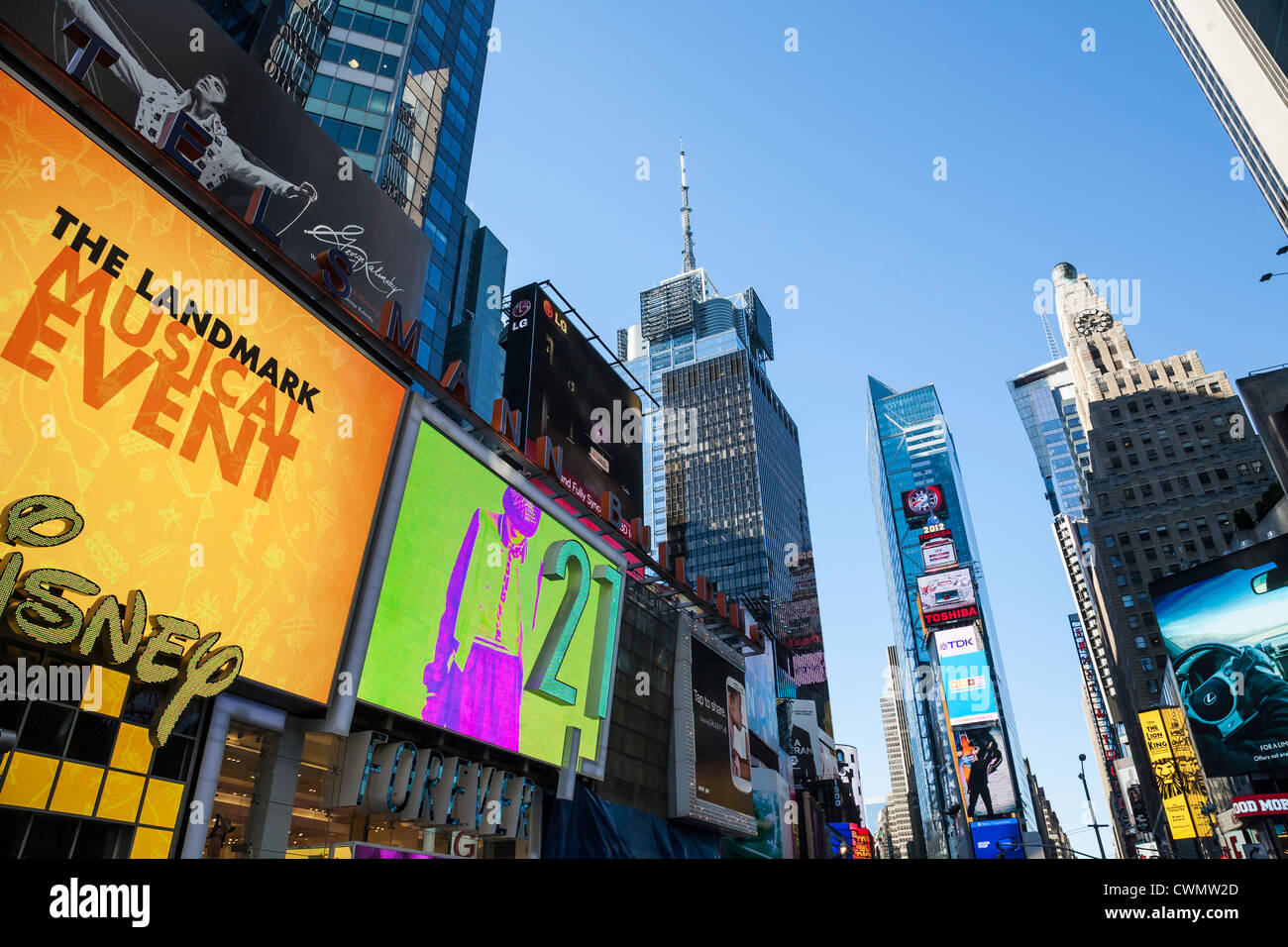 Times Square Advertising and Buildings, NYC Stock Photo - Alamy