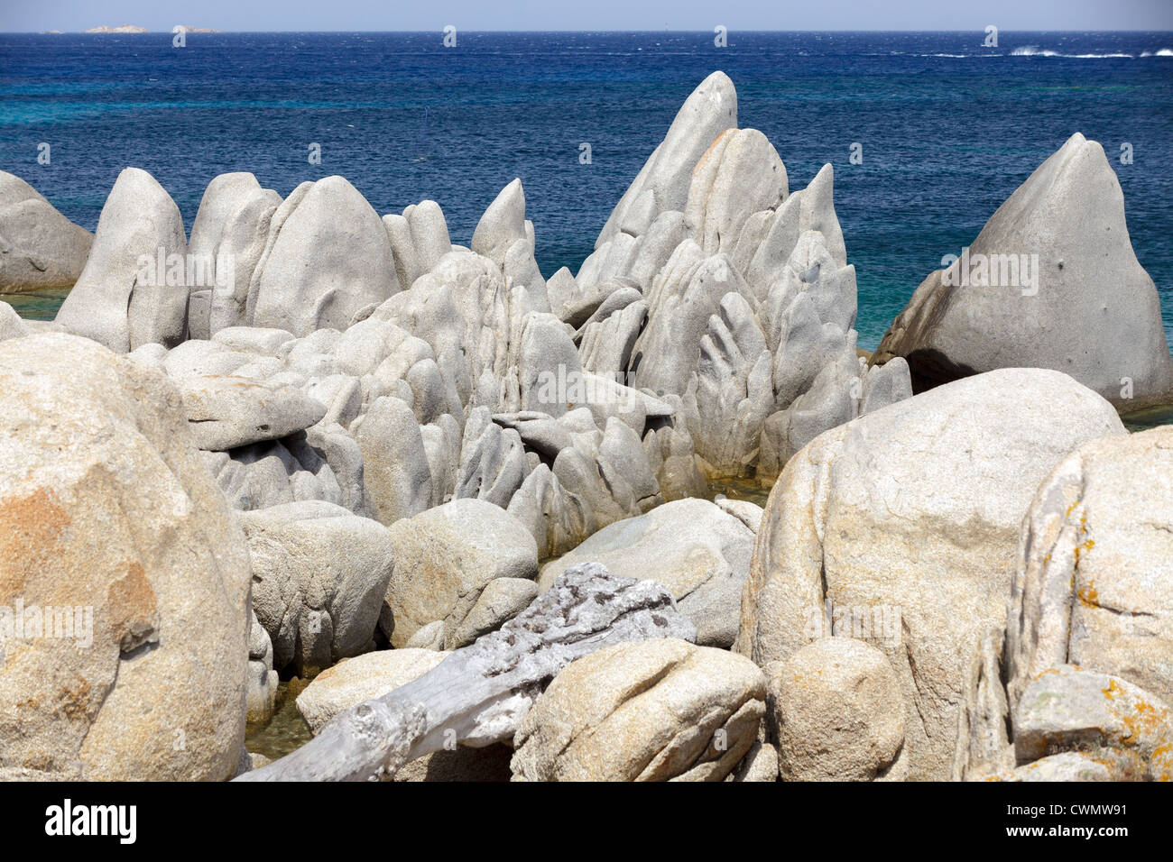 gray granite rocks in Lavazzi island, France Stock Photo - Alamy