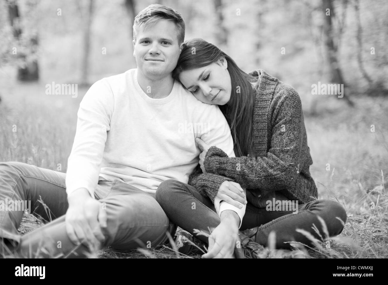 USA, Utah, Salt Lake, Young couple togetherness Stock Photo - Alamy