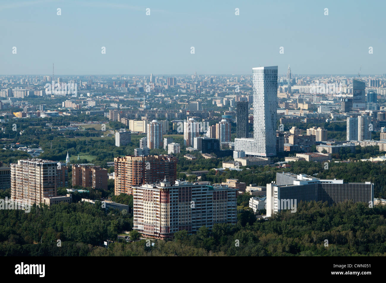 Moscow, Russia Skyline of modern Moscow, Russia. Photo taken from the ...
