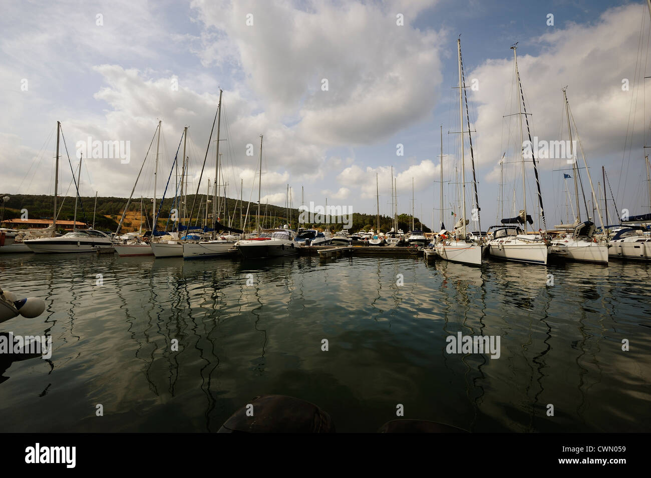 A touristic marina in along the tuscan coast Stock Photo - Alamy