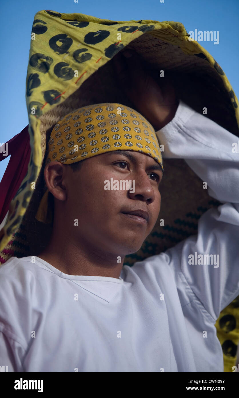 A young man dances during the Guelaguetza parade in Oaxaca, Mexico ...