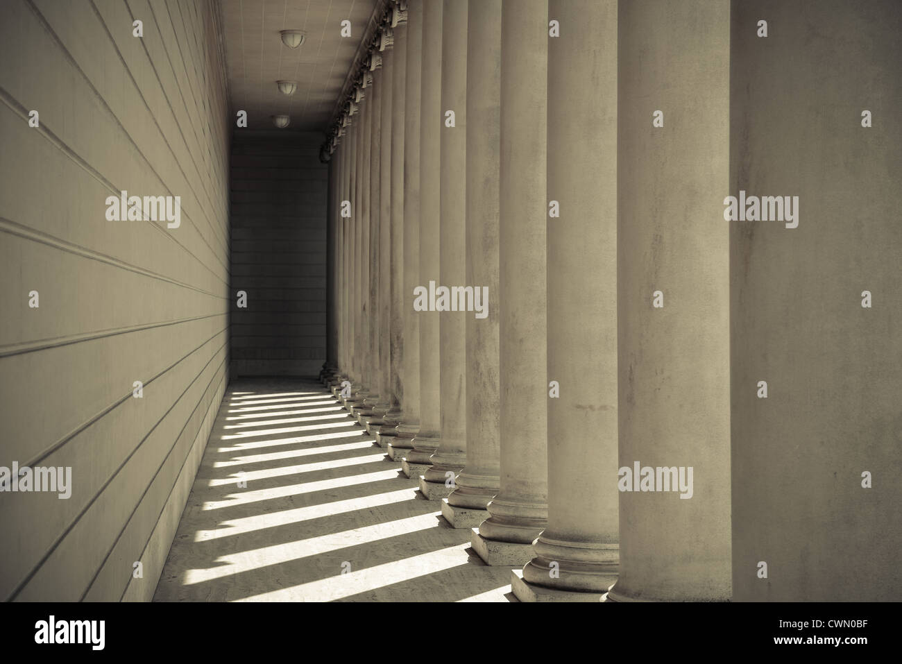 Pillars in a Row Stock Photo - Alamy