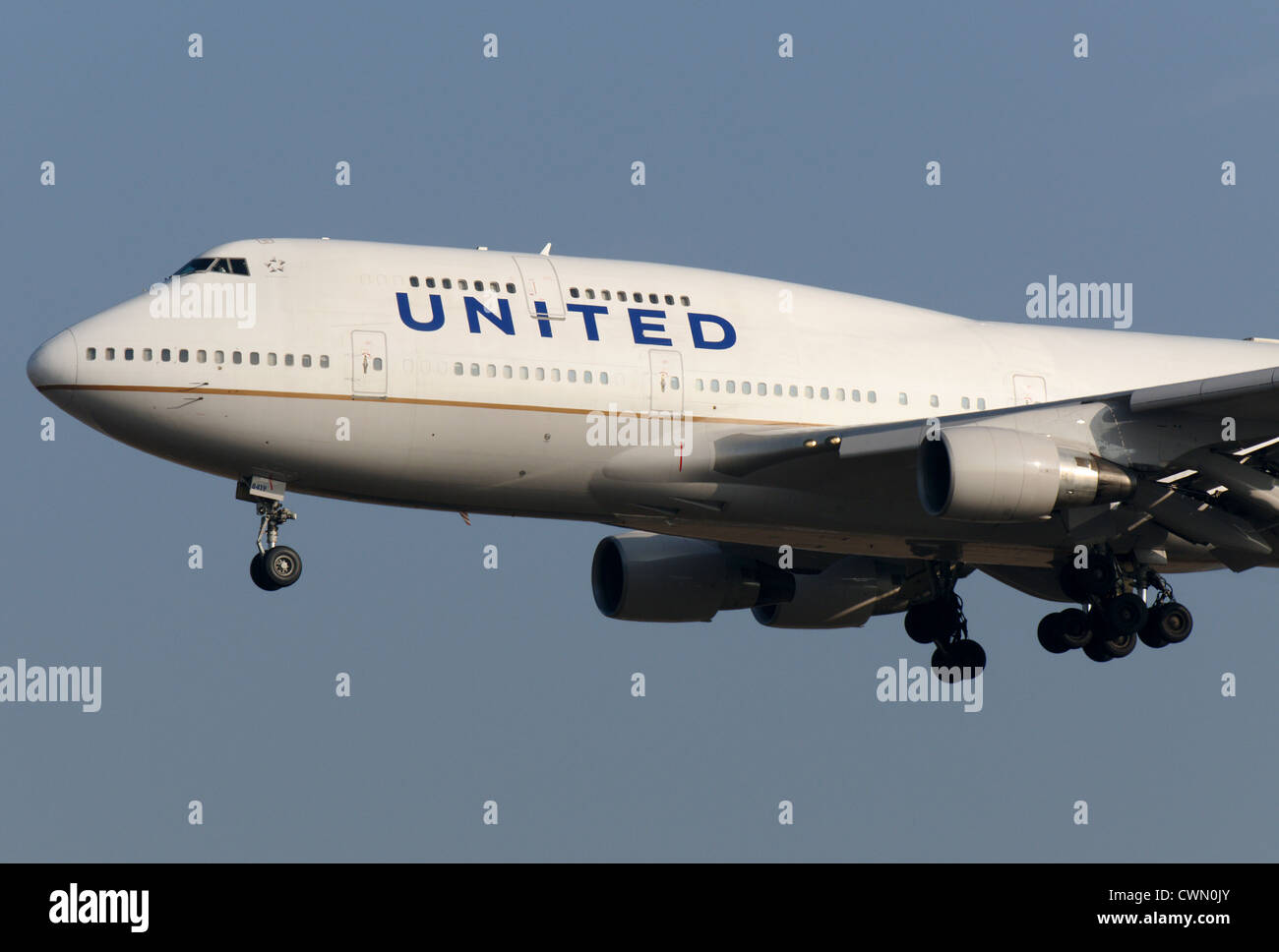 Boeing 747 of United Airlines Stock Photo - Alamy