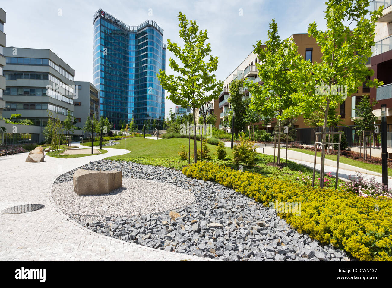 Baaruv park, BB Centrum, Brumlovka, Michle, Praha, Ceska republiky ...