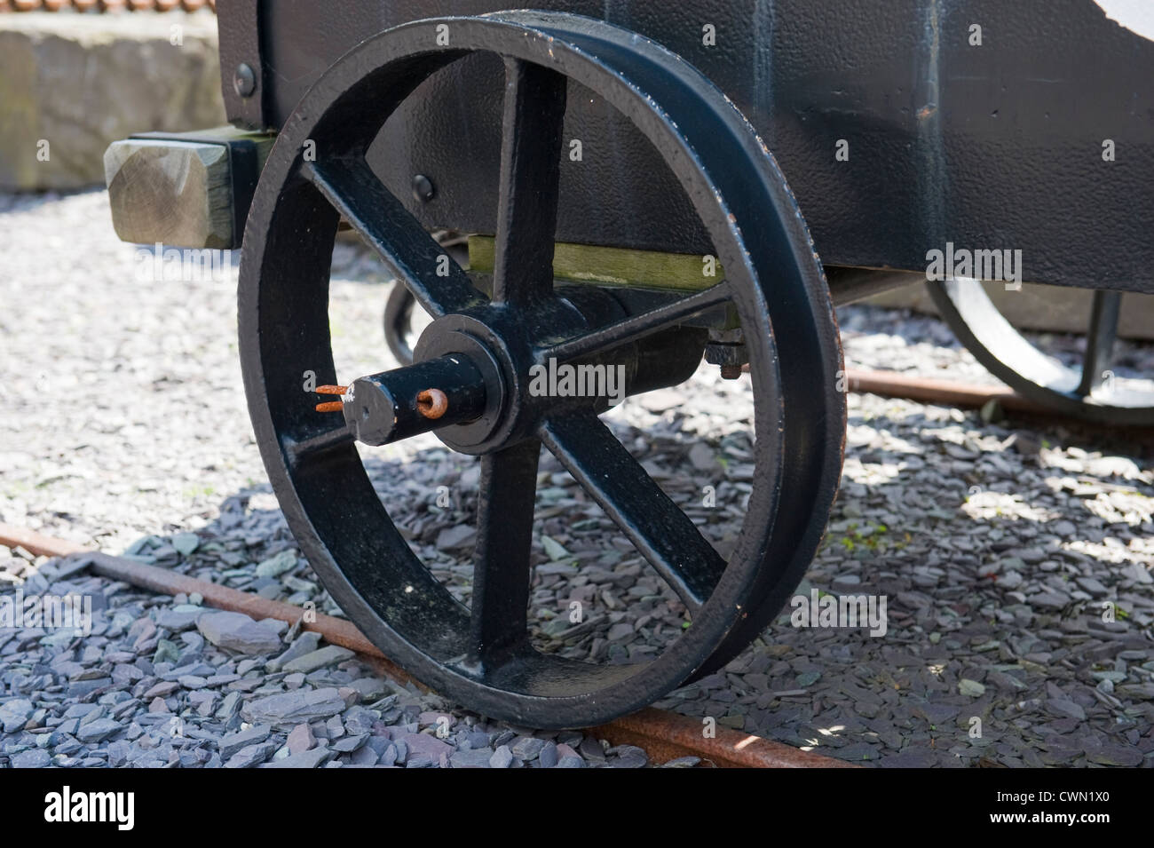 Black carriage wheel Stock Photo - Alamy