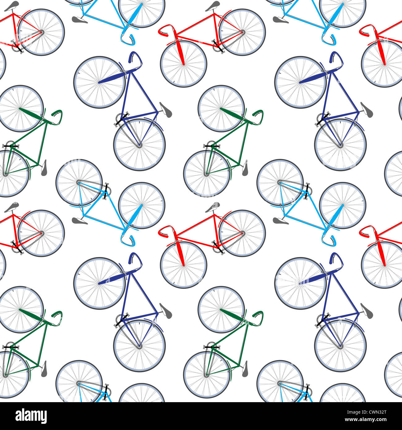 bicycles pattern, abstract seamless texture; vector art illustration ... bicycles pattern, abstract seamless texture; vector art illustration ...