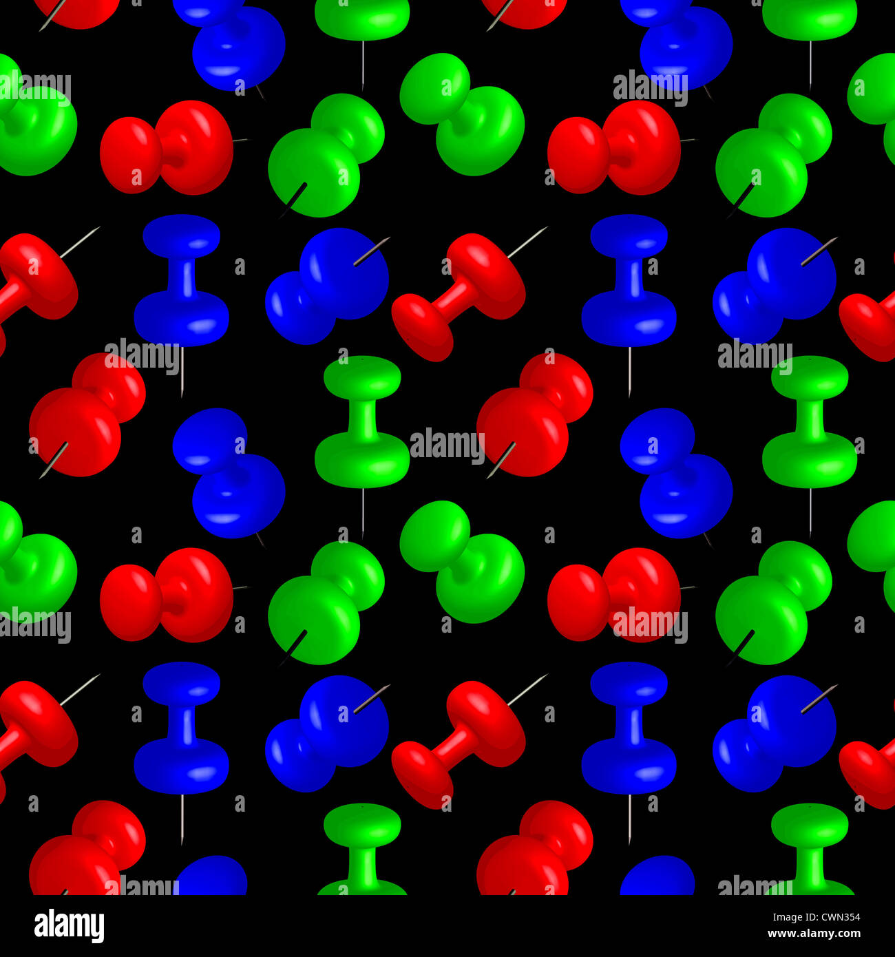 push pins pattern, abstract seamless texture; vector art illustration ...