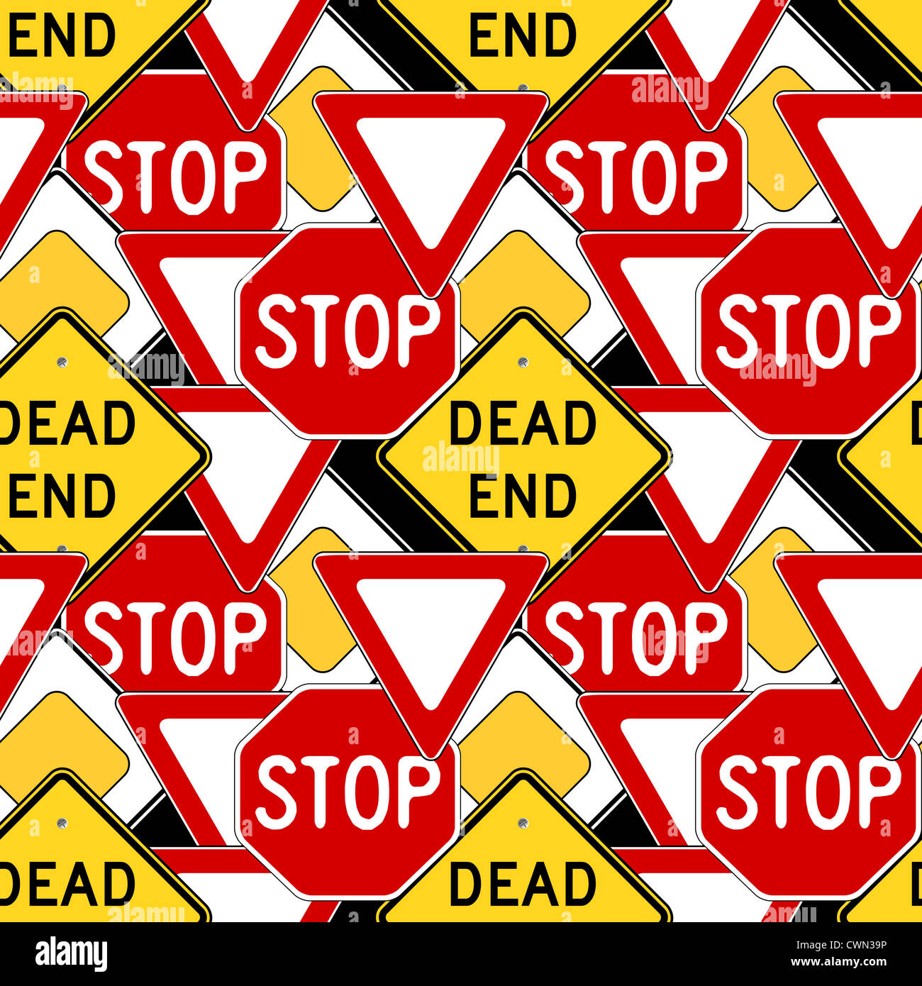 traffic signs pattern, abstract seamless texture; vector art ...