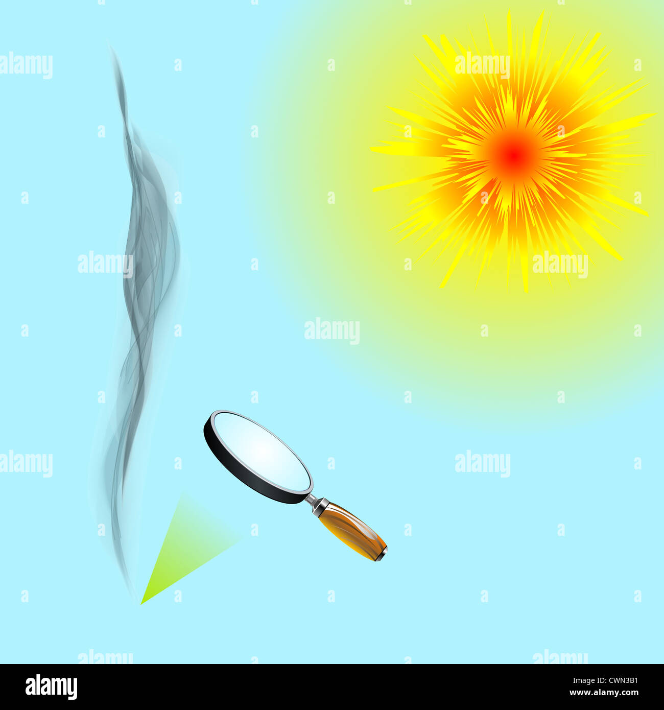 solar power, abstract vector art illustration; image contains ...
