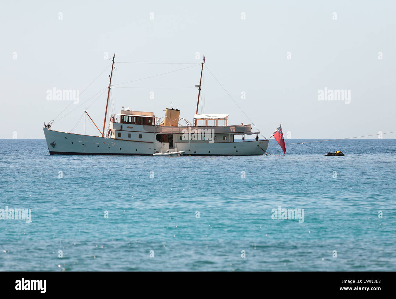 Superyacht Blue Bird off Crete Stock Photo - Alamy
