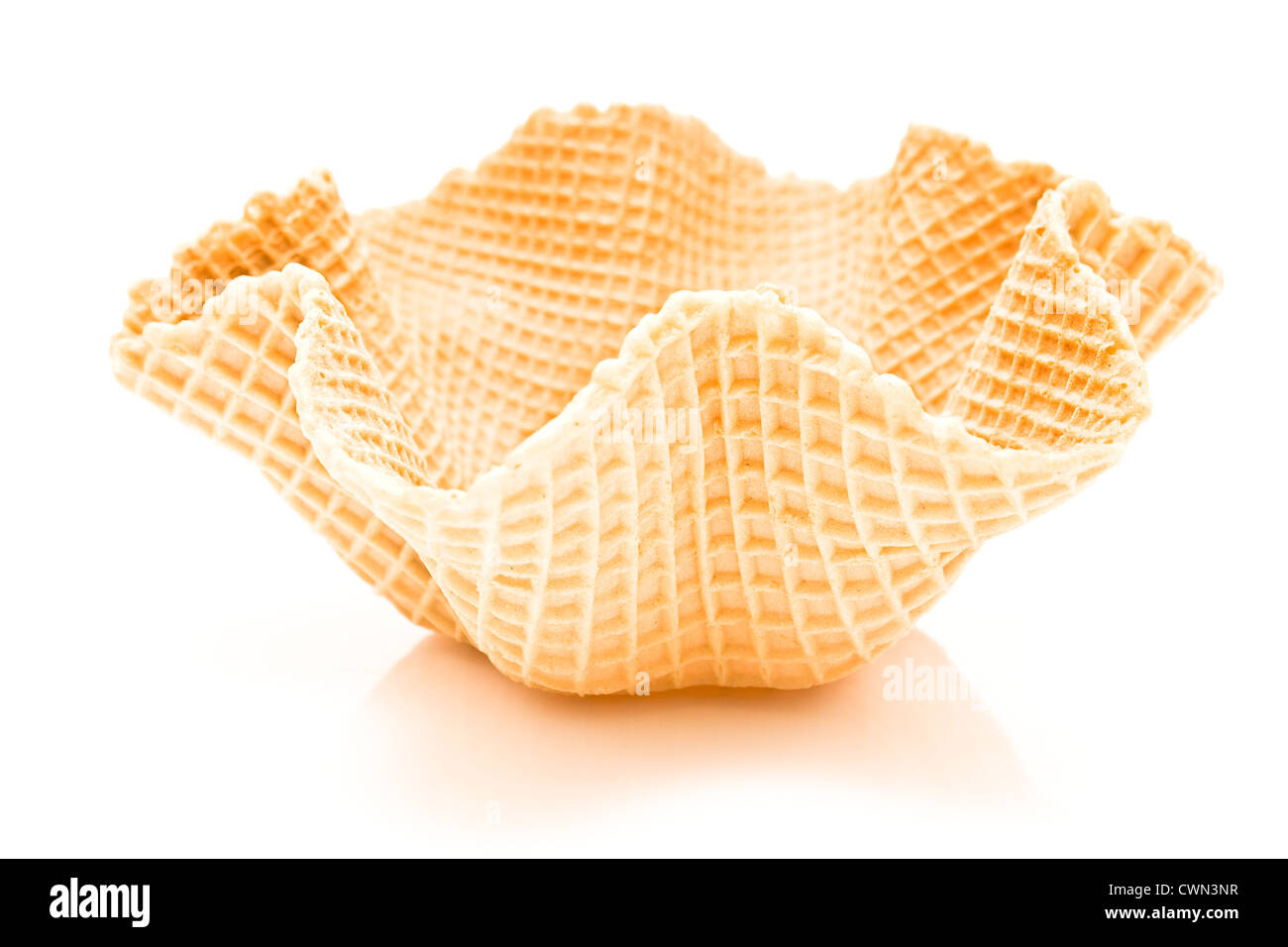 Ice cream cone isolated on white Stock Photo - Alamy