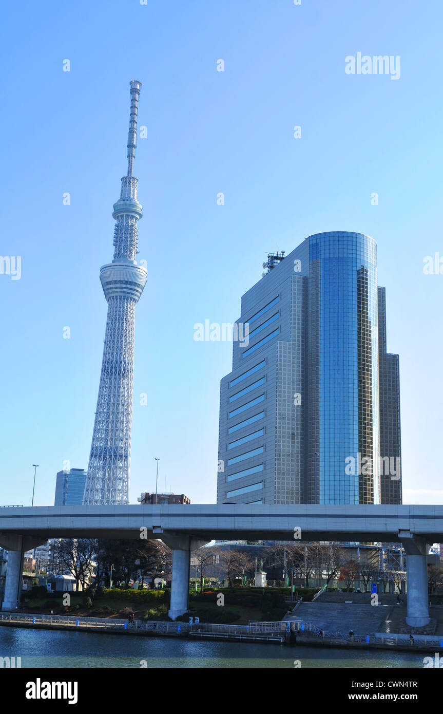 Modern architecture in Sumida district of Tokyo Stock Photo - Alamy