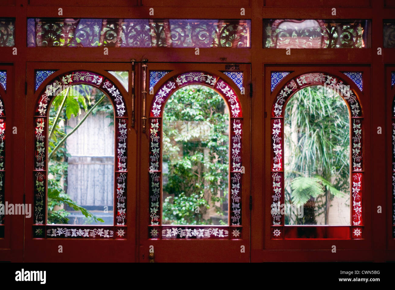 Vue Grand Hotel conservatory windows, Queenscliff, Victoria, Australia ...