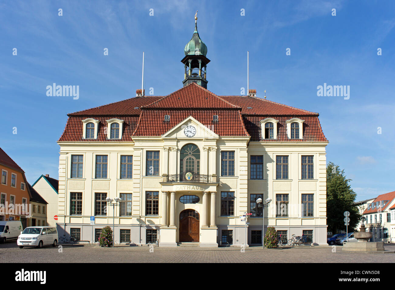 town hall, Teterow, Mecklenburg-Switzerland, Mecklenburg-West Pomerania ...