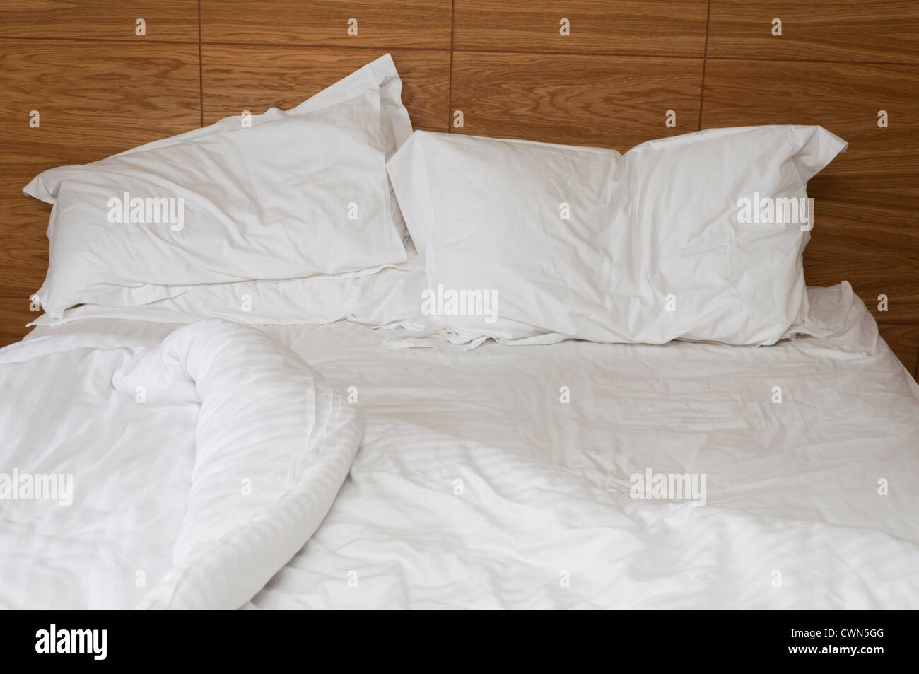 Slept in messy bed in hi-res stock photography and images - Alamy