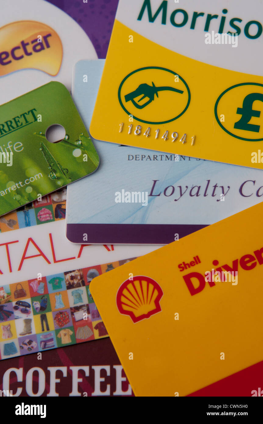 Store loyalty reward cards Stock Photo - Alamy