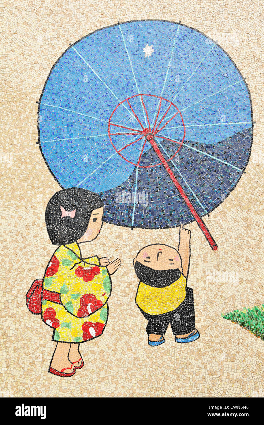 Tokyo, Japan - 02 January, 2011: Architectural detail of artistic ...