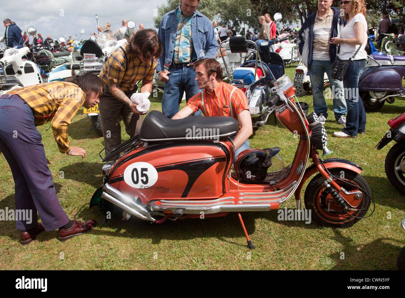 Classic Lambretta Scooter Stock Photo - Alamy