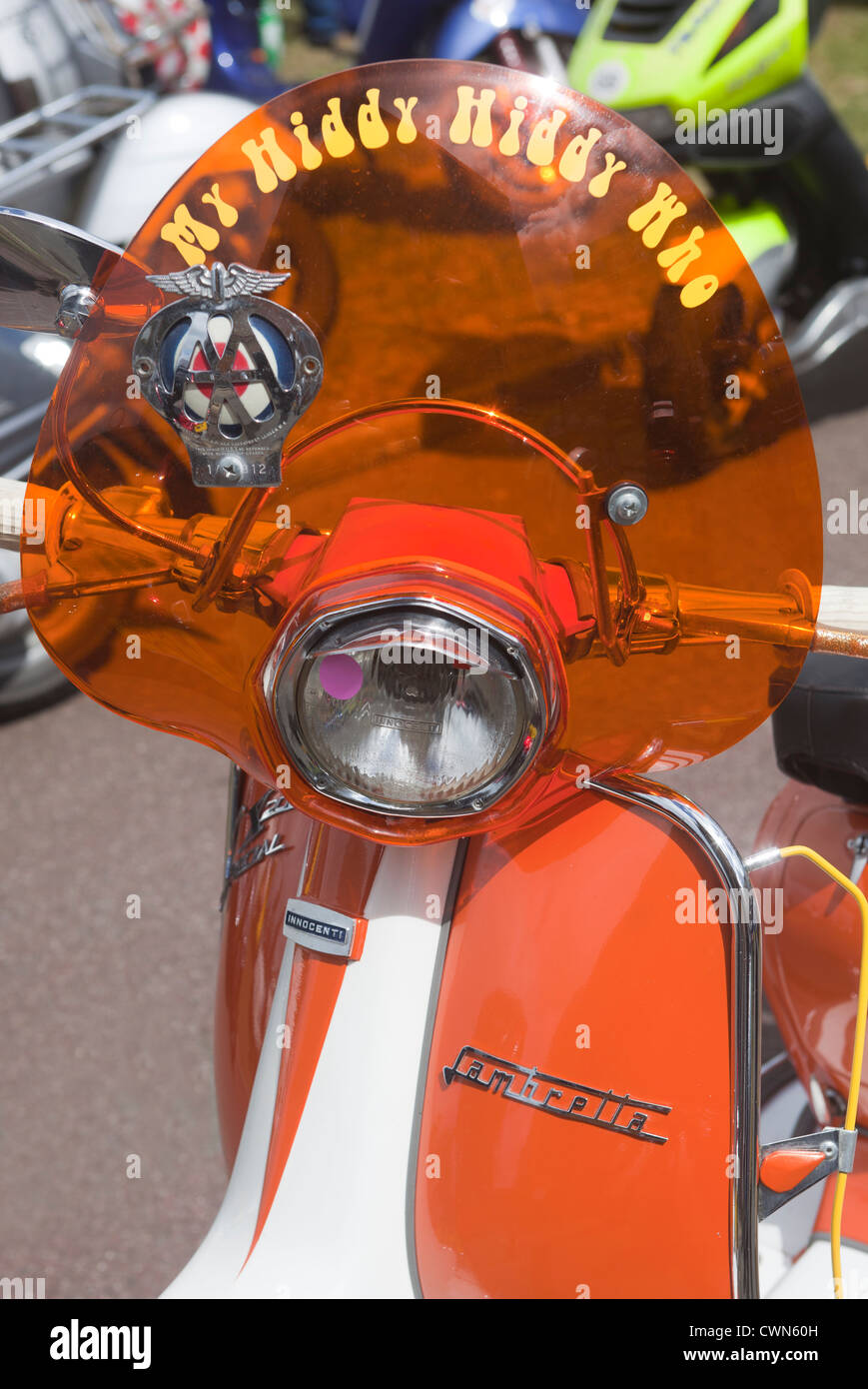Vintage lambretta motor scooter hi-res stock photography and images - Alamy