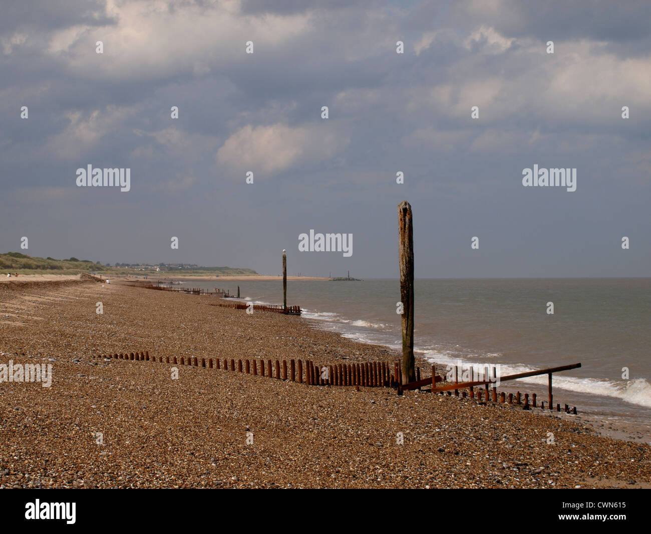 Rusty metal sea defences at Caister-on-Sea, Norfolk, UK Stock Photo - Alamy