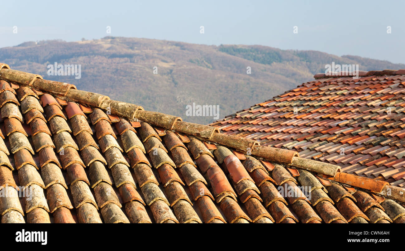 Orange roof tiles hi-res stock photography and images - Alamy