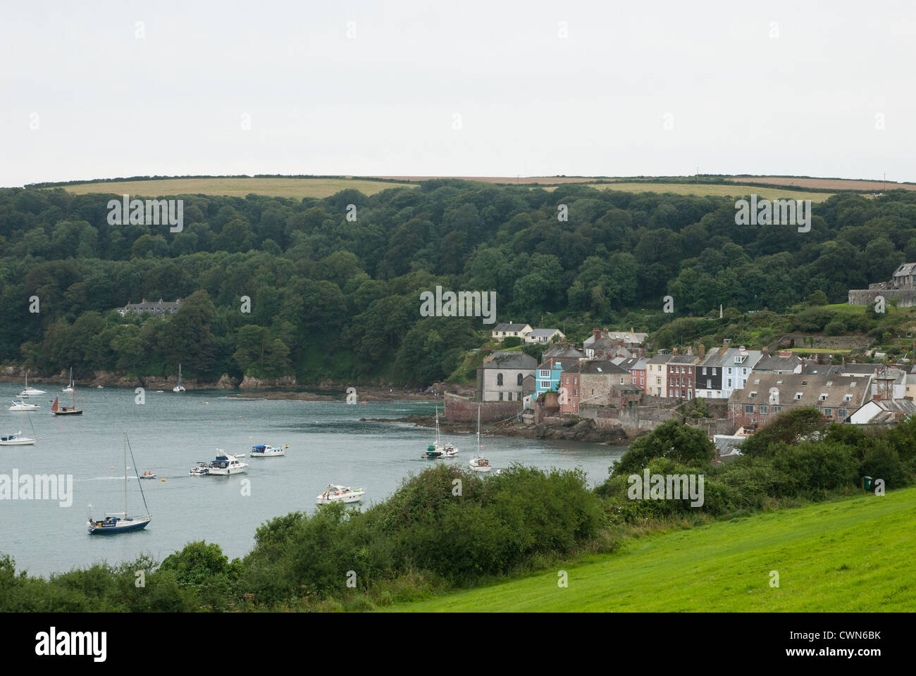 The twin villages of Cawsand and Kingsand, Cornwall, England Stock ...