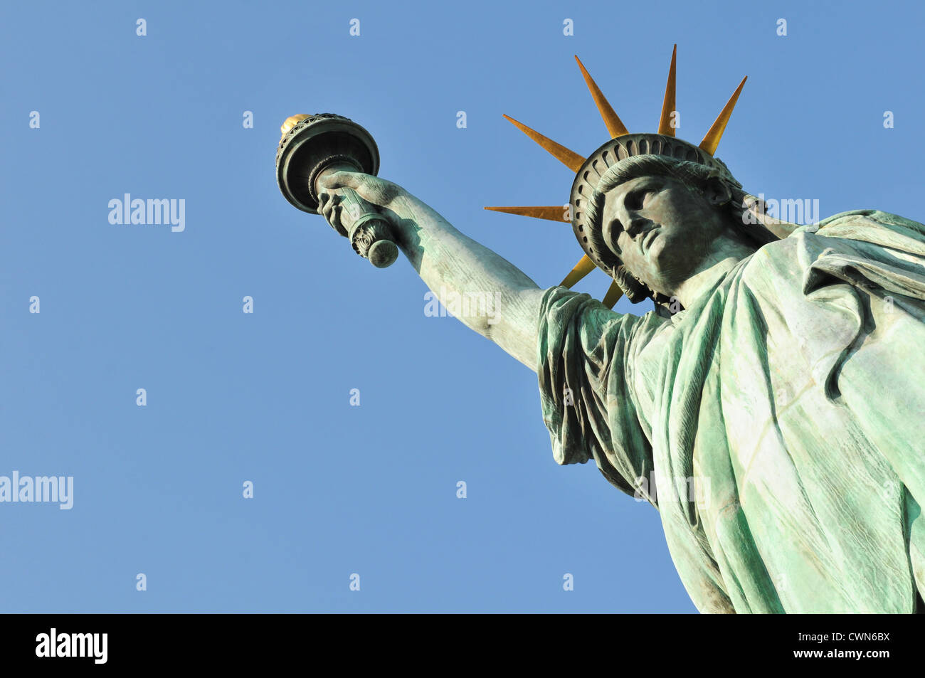 Architectural detail of the famous Statue of Liberty (Liberty ...