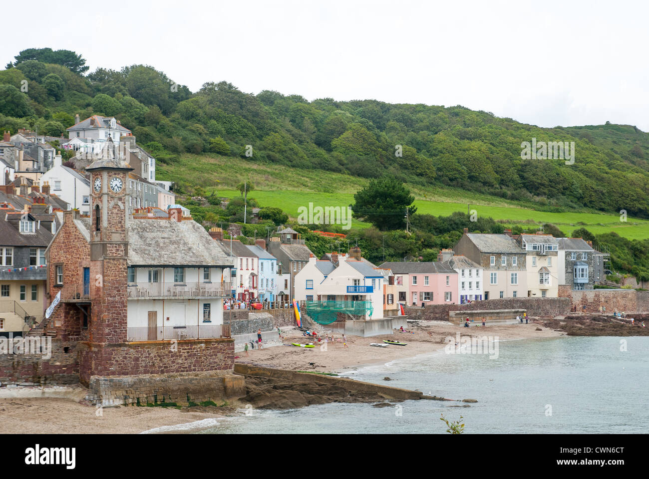 The twin villages of Cawsand and Kingsand, Cornwall, England Stock ...