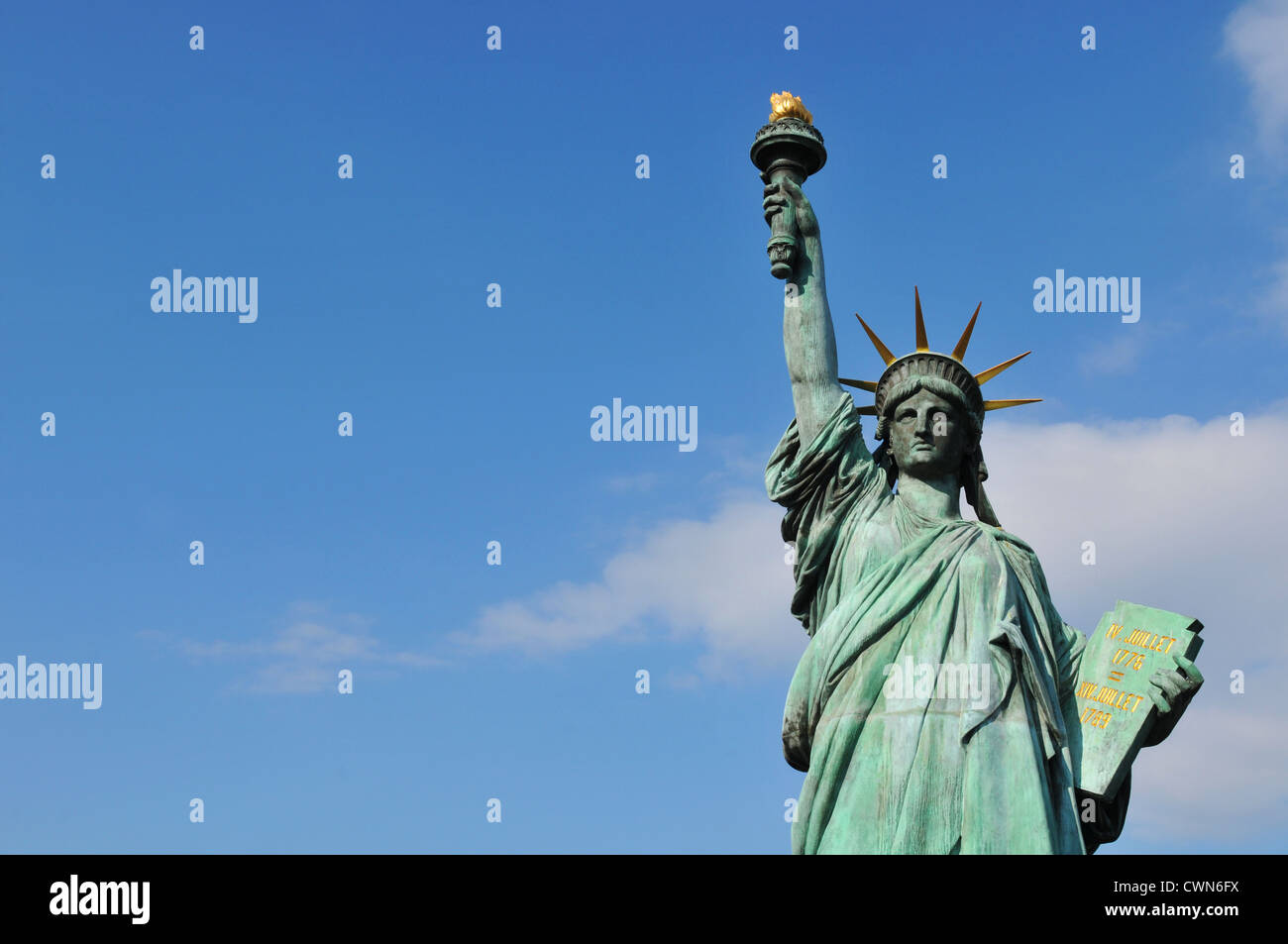 Architectural detail of the famous Statue of Liberty (Liberty ...