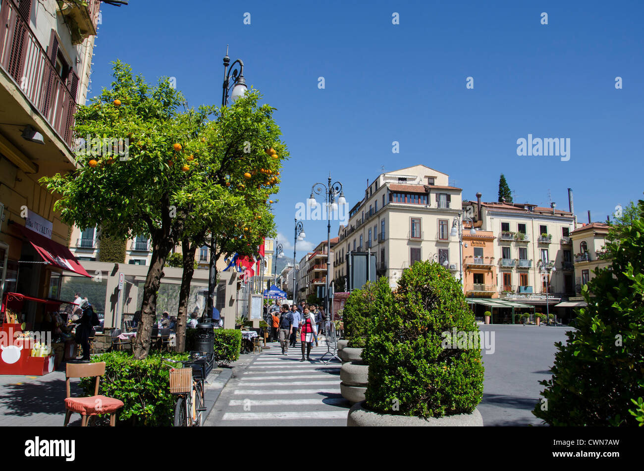 Detail from the street in Sorrento, Italy Stock Photo - Alamy