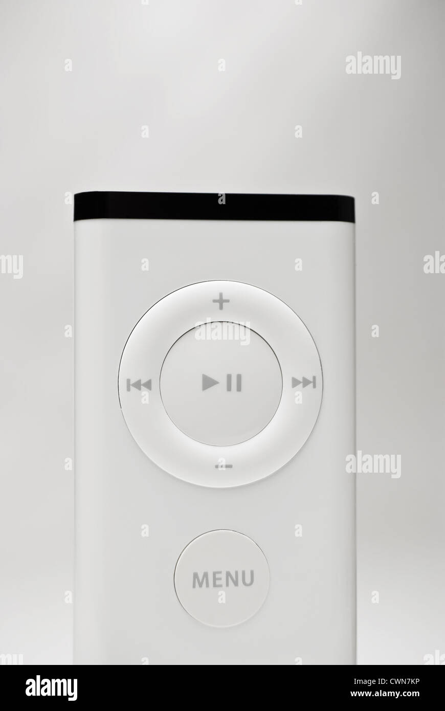 White remote against white background Stock Photo - Alamy